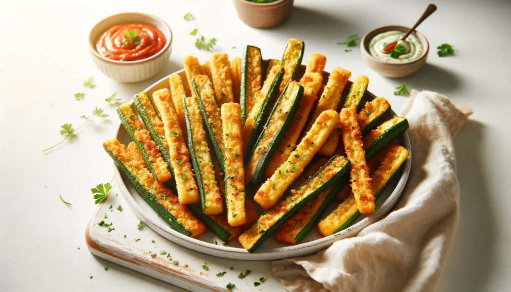 crunchy baked zucchini sticks