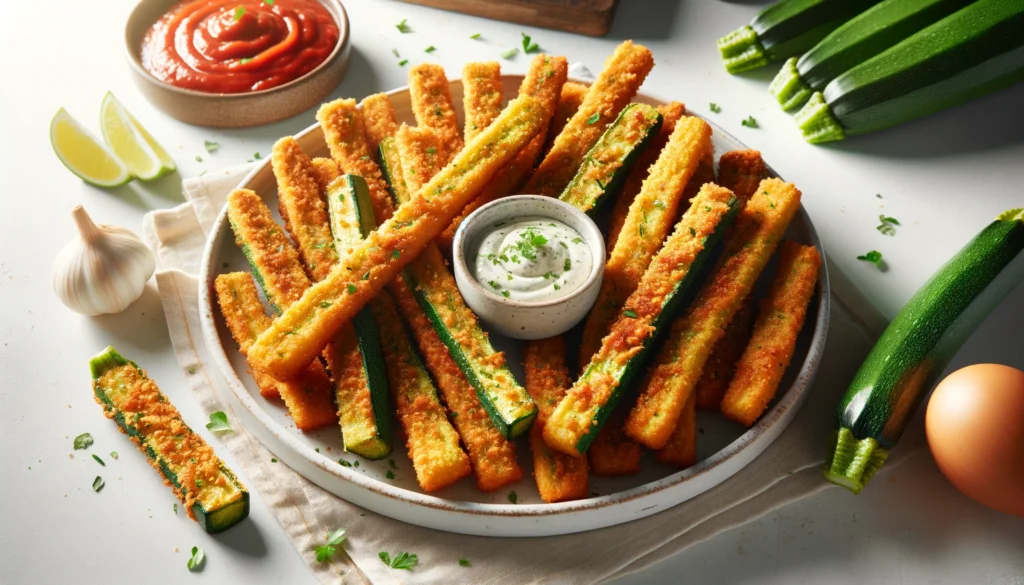 crunchy baked zucchini sticks